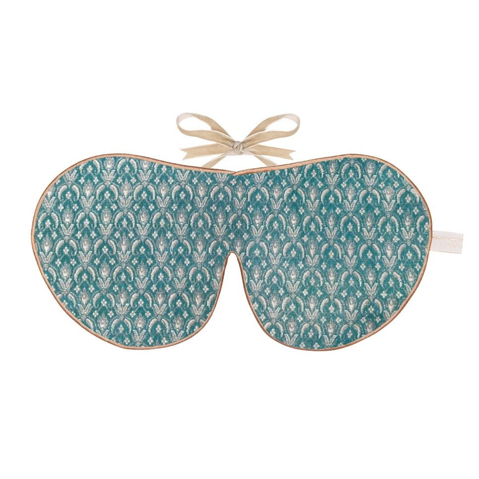 Velvet Lined Eye Mask Jade Brocade – Blanda Beauty
