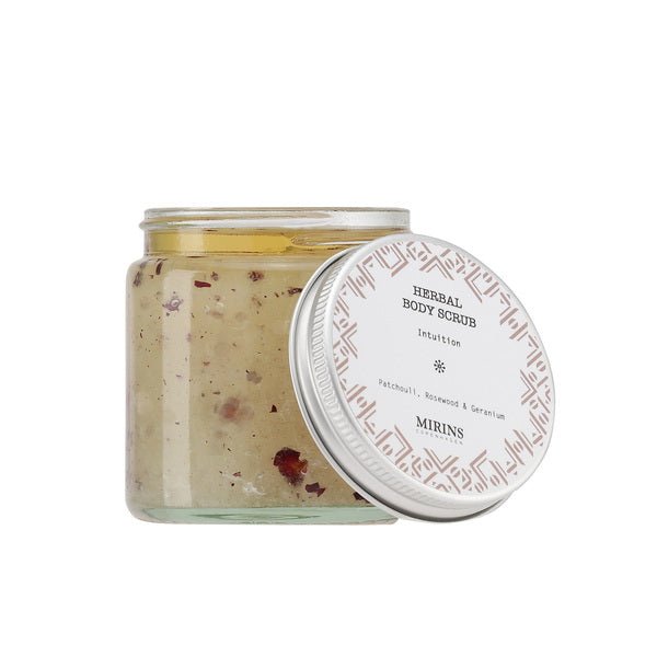 Body Scrub Intuition - Patchouli, Rosewood & Geranium – Blanda Beauty