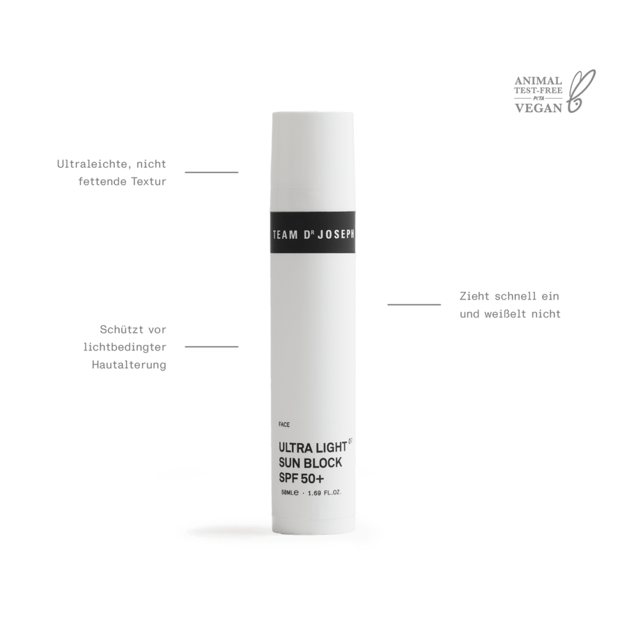 Team Dr Joseph Ultra Light Sun Block SPF 50+ – Blanda Beauty